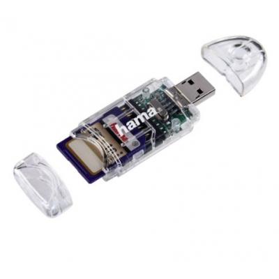 Midwich Ltd - Hama 8in1 USB 2.0 SD/MicroSD Card Reader CLR (HAMA91092)